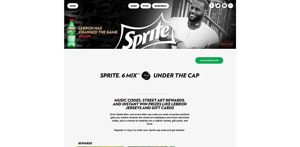 sprite.com/6mix - Sprite 6Mix Instant Win Game