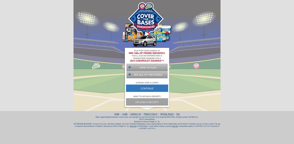 coverthebases.com - Cover The Bases Sweepstakes and Instant Win Game