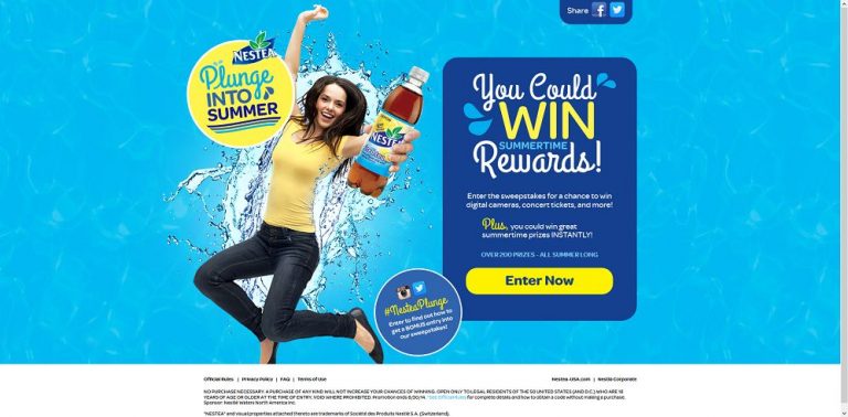 Nestea Plunge Into Summer Promotion