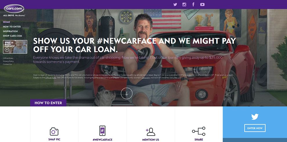 Cars.com #NewCarFace Contest