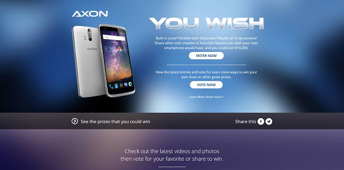 Axon You Wish Promotion: Win $10,000 and a new Axon phone!