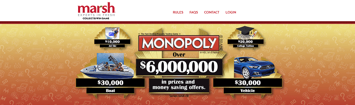 MarshMonopoly.com - Marsh Monopoly Collect And Win Game 2016
