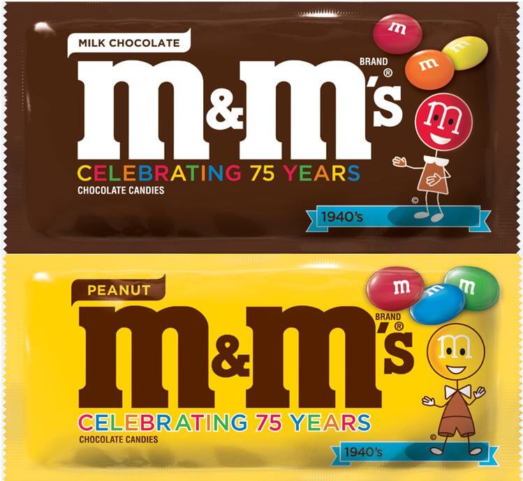 M&M’S Brand Is Celebrating 75 Years With A Retro Bag Instant Win Game
