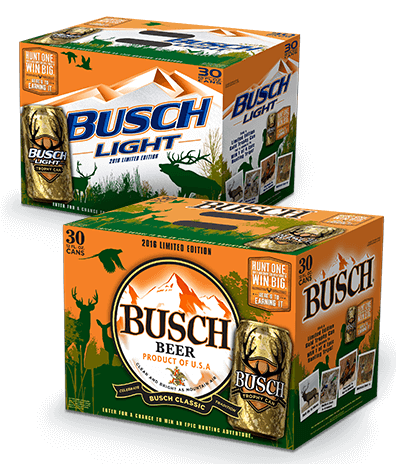 Find A Gold Trophy Can 2016 In The Busch Light Hunting Game